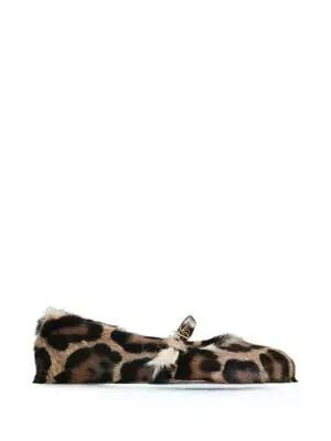 DOLCE & GABBANA Dolce & Gabbana Leo Kid-Leather Ballet Flats