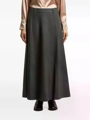 Peserico Belt-loop Maxi Skirt - Grey