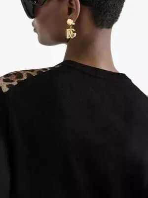 Dolce & Gabbana Leo-print Wool Cardigan