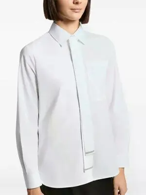 Peserico Long-sleeved Shirt With Embellished Detail