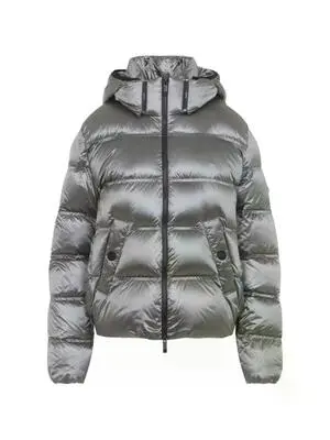 Moncler Quilted Hooded Jacket - Grey