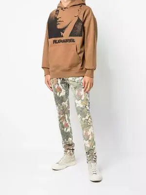 PURPLE BRAND Camouflage Print Cotton Jeans