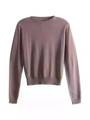 Rick Owens Ribbed-trim Crew-neck Sweater