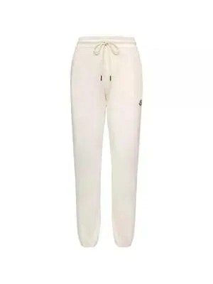 Moncler Drawstring Waist Logo Patch Track Pants - Neutrals