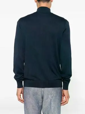 Corneliani Ribbed-knit Zip-fastening Cardigan