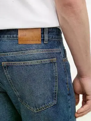 BENETTON Logo Patch Straight-leg Jeans