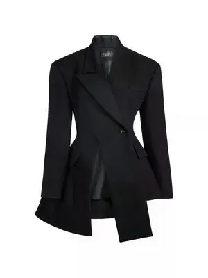 A.W.A.K.E. Mode Asymmetrical Wool Jacket