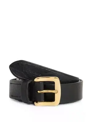 Dsquared2 Logo Detail Leather Belt - Black