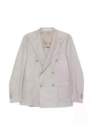 Tagliatore Double-breasted Buttoned Blazer - Grey