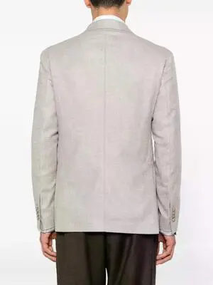Tagliatore Double-breasted Buttoned Blazer - Grey