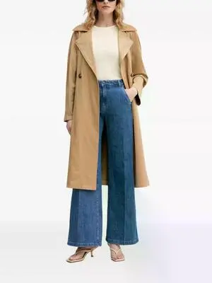 BENETTON Wide-leg Pressed-crease Jeans