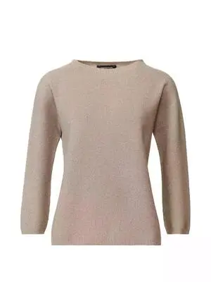 Fabiana Filippi Ribbed-trim Boat-neck Sweater - Brown