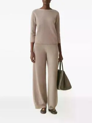 Fabiana Filippi Boat Neck Sweater With Ribbed Trim