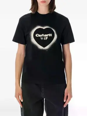 Carhartt Work In Progress Spray Heart Logo Print T-shirt