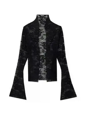 Gcds Lace Flared Sleeve Shirt