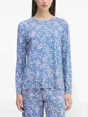 BENETTON Floral-print Pajamas - Blue