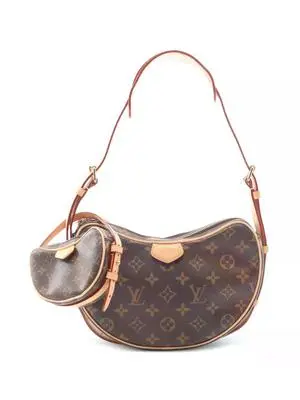 LOUIS VUITTON 2021 Croissant Monogram Shoulder Bag - Brown
