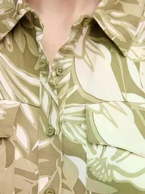 GAUDI Leaf-print Sleeveless Shirt