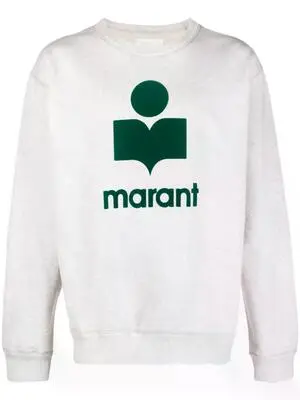 Isabel Marant Étoile Mikoy Flocked Logo Sweatshirt - Grey