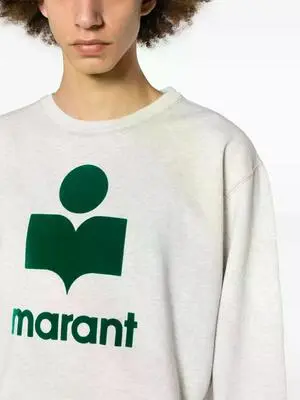 Isabel Marant Étoile Mikoy Flocked Logo Sweatshirt