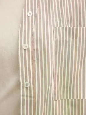 BENETTON Vertical Stripe Shirt With Chest Pocket