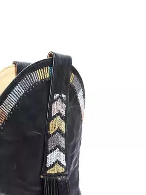 Jessie Western Beaded Fringe Cowboy Boots