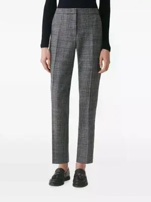Fabiana Filippi Charcoal Tweed Tailored Trousers - Grey
