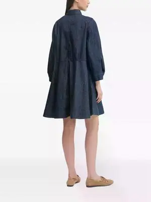 BENETTON Flared Denim Mini Dress