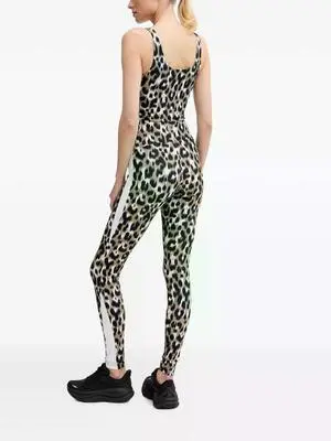 Fusalp Biarrita Leopard-print Sleeveless Performance Jumpsuit