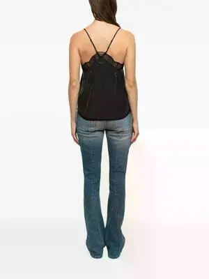 Zadig&Voltaire Christy Silk Embellished Paisley Camisole - Black