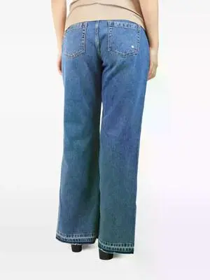 STEL Split-hem Wide-leg Jeans