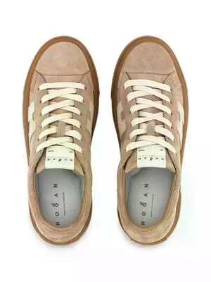 Hogan Crosswind Suede Sneakers - Neutrals