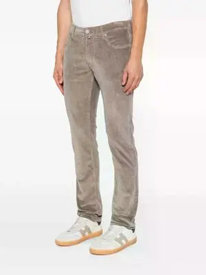 Jacob Cohen Bard Slim-fit Corduroy Trousers - Neutrals