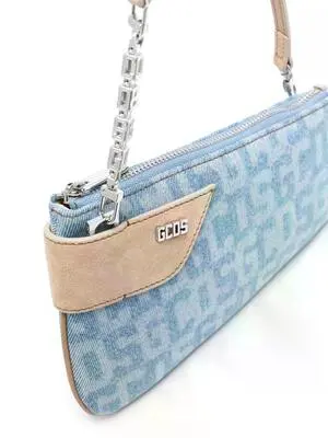 Gcds Logo-lettering Denim Shoulder Bag