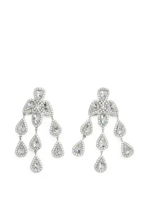 Magda Butrym Crystal Embellished Chandelier Earrings - Silver