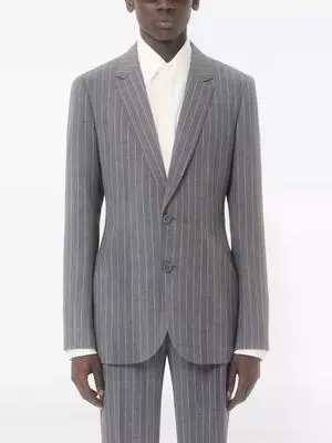Valentino Garavani Single-breasted Jacket In Pinstripe Wool
