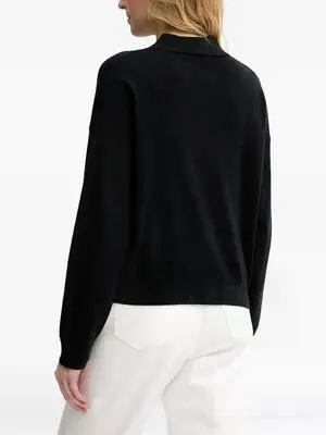 BENETTON Polo Collar Drop Shoulder Sweater