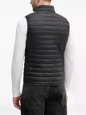 BENETTON Quilted High-neck Gilet - Black