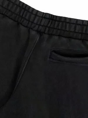 MISBHV Washed Logo-print Track Shorts - Black