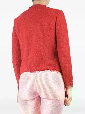 IRO PARIS Bouclé Frayed Trim Jacket