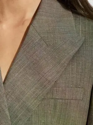 RÓHE Double-breasted Slub-texture Blazer