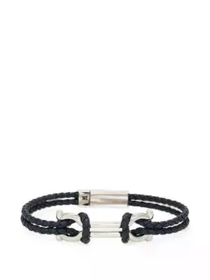 FERRAGAMO Double Gancini Bracelet - Silver