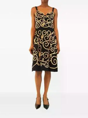 LOUIS VUITTON Embroidered Cocktail Mini Dress