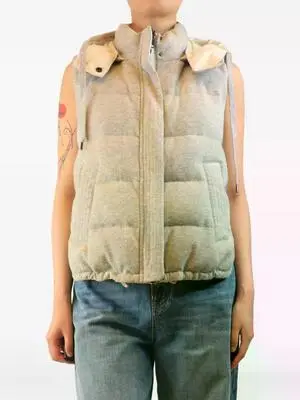Brunello Cucinelli Reversible Padded Gilet - Grey