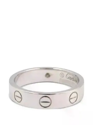 Cartier 18k White Gold Mini Love Diamond Ring