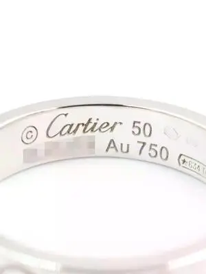 Cartier 18k White Gold Mini Love Diamond Ring