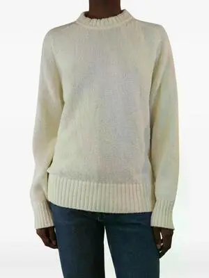 Loulou De Saison Crew Neck Sweater With Raglan Sleeves - Neutrals