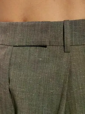 RÓHE Pleated Slub-texture Trousers