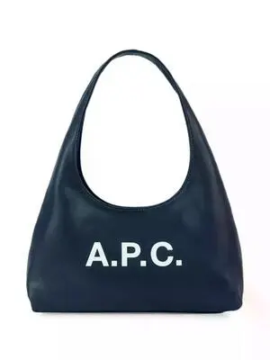 A.p.c. Baby Ninon Logo-Print Tote Bag Blue
