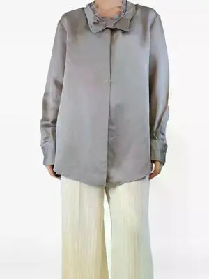 Marni Satin Finish Blouse With Bow Detail